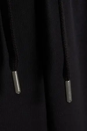 Brunello Cucinelli Bead-embellished Cotton-blend Track Pants - Black