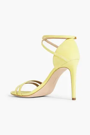 FERRAGAMO Ines X5 Suede Sandals - Pastel Yellow
