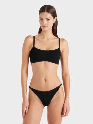 Hunza G Tyler Tonal Bikini Set - Black