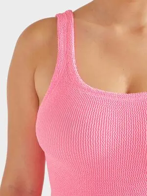 Hunza G Coverage Square Neck Swimsuit - Bubblegum