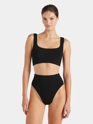 Hunza G High-waisted Bikini Bottom - Black