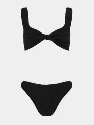 Hunza G Coverage Juno Bikini Set - Black