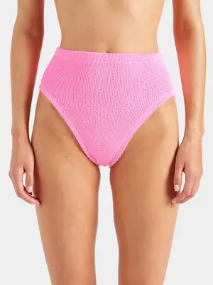 Hunza G High-waisted Bikini Bottom - Bubblegum