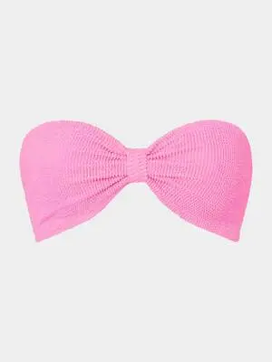 Hunza G Jean Bandeau Bikini Top - Bubblegum