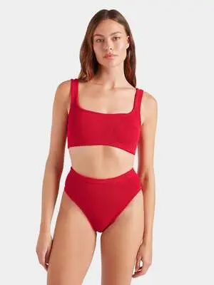 Hunza G Xandra Bikini Top - Red