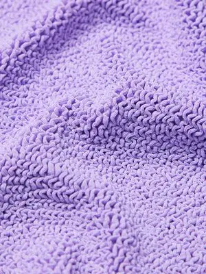 Hunza G Square Neck Swimsuit - Crinkle Lilac