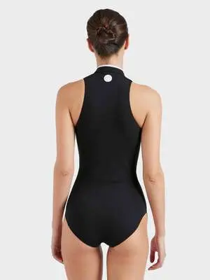 Hunza G Katya Upf 50+ Swimsuit - Black/white