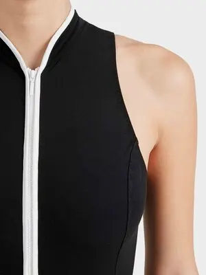 Hunza G Katya Upf 50+ Swimsuit - Black/white