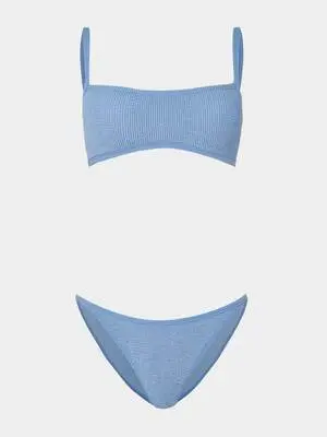Hunza G Tyler Tonal Bikini Set - Cornflower