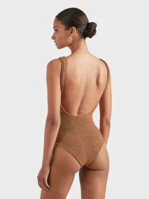Hunza G Coverage Square Neck One Piece Swimsuit