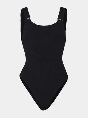 Hunza G Domino One Piece Swimsuit - Black