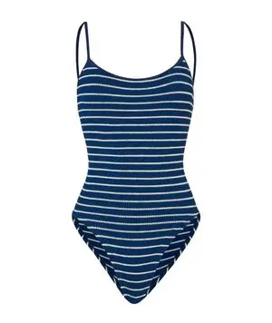 Hunza G Hunza G Domino Swimsuit Navy/white Stripe