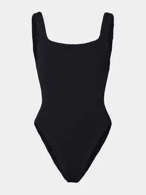 Hunza G Square Neck Swimsuit - Black