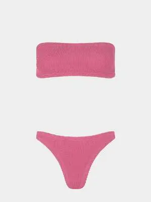 Hunza G Shay Bandeau Bikini - Candy Pink