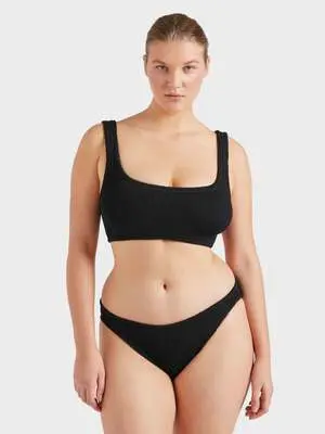 Hunza G Coverage Xandra One Piece - Crinkle Black