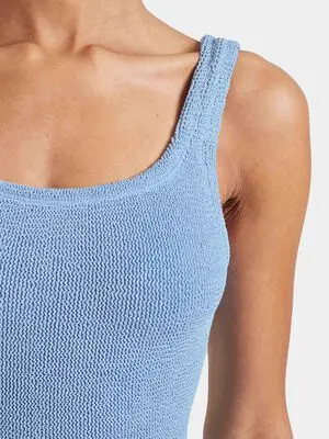 Hunza G Square Neck One Piece Swimsuit - Cornflower