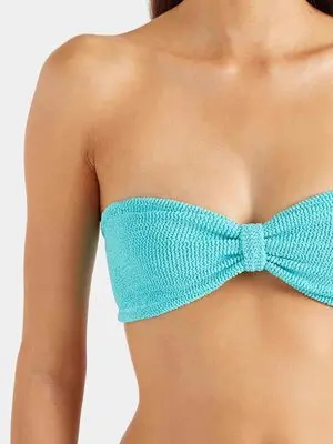 Hunza G Jean Bandeau Bikini - Aqua