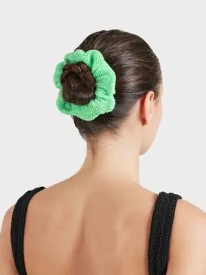 Hunza G Crinkle Scrunchie - Lime
