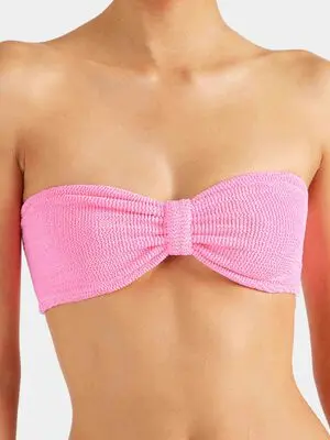 Hunza G Jean Bandeau Bikini - Bubblegum