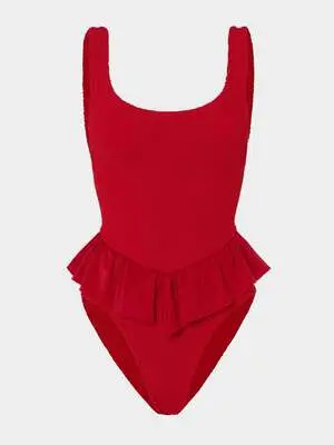 Hunza G Denise One-piece Swimsuit - Red