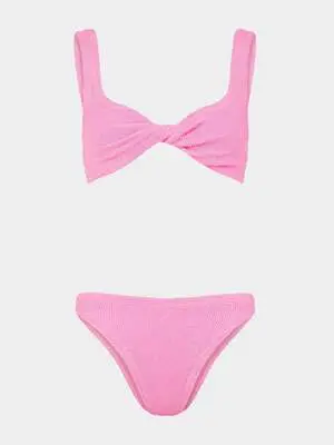 Hunza G Coverage Juno Two-Piece Bikini Bubblegum