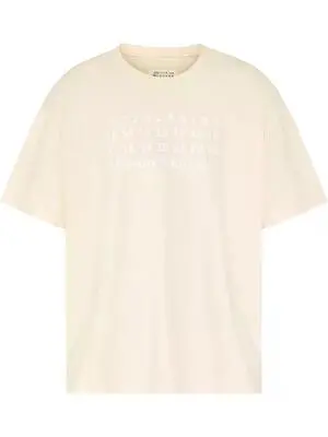 MAISON MARGIELA Logo-print T-shirt - Neutrals