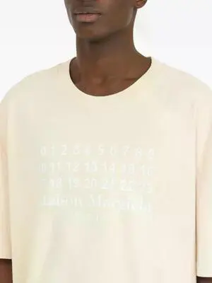 MAISON MARGIELA Logo-print T-shirt - Neutrals