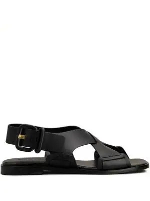 TOD'S Leather Sandals - Black