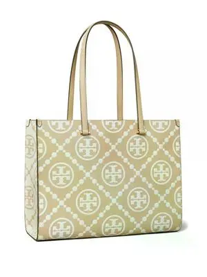 Tory Burch T Monogram Embossed Tote Bag - Neutrals