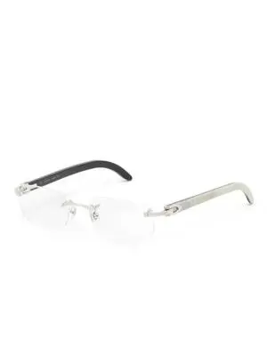 CARTIER C Décor Rectangle-frame Glasses