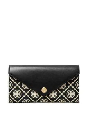 Tory Burch T Monogram Wallet - Black