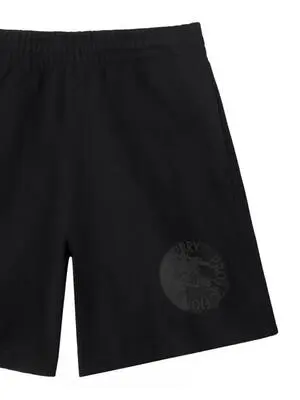 Burberry Equestrian Knight-print Shorts - Black