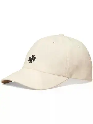Tory Burch Tory Burch Logo-Embroidered Baseball Cap Neutrals