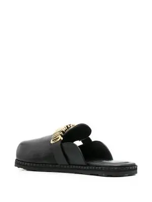 Moschino Plaque Sandals
