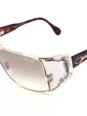 Cazal 955 Geometric Sunglasses - Brown
