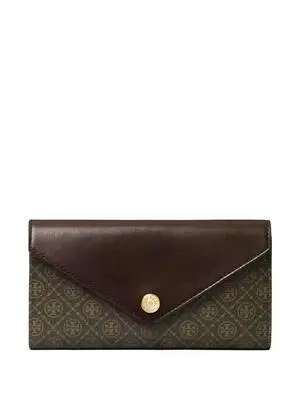 Tory Burch Monogram-pattern Wallet - Brown