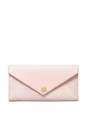 Tory Burch Logo-monogram Wallet - Pink