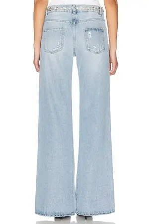 Coperni Studded Wide Leg Jeans
