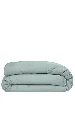 ETTITUDE Signature Sateen Duvet Cover In Cloud - Sage