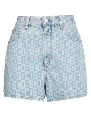 Gcds Logo Denim Shorts