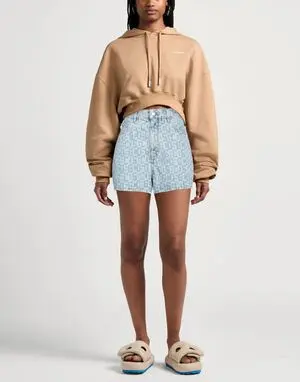 Gcds Logo Denim Shorts