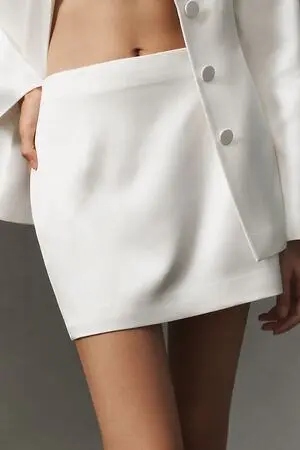 MARE MARE Structured Mini Skirt - Ivory