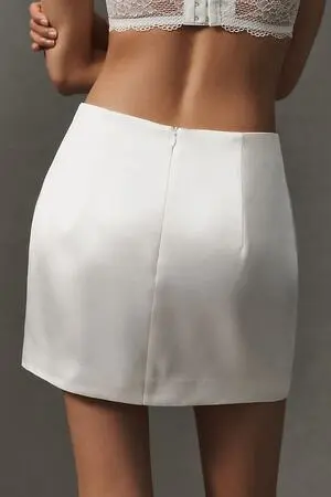 MARE MARE Structured Mini Skirt - Ivory