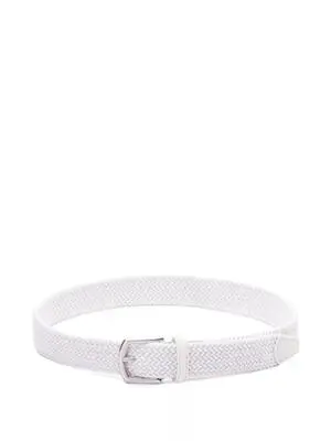 Anderson's Braided Belt - White