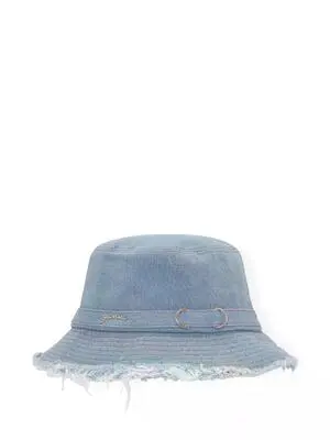 GANNI Denim Bucket Hat - Blue