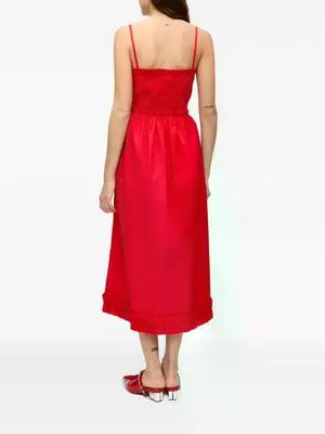GANNI Midi Dress - Red