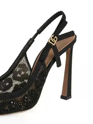 Dolce & Gabbana Lace Slingback Pumps