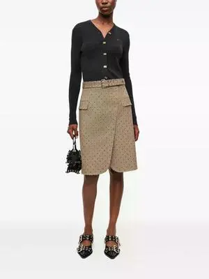 GANNI Polka Dot-print Wrap Skirt