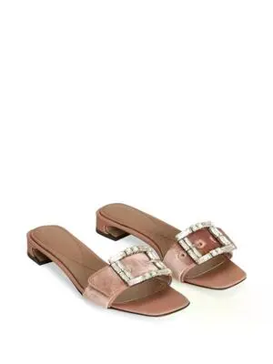 Dolce & Gabbana Crystal-buckle Sandals