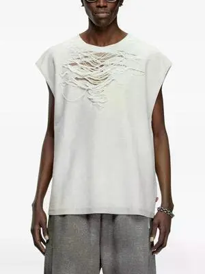 DIESEL® S-rub-sl Ripped-detailing T-shirt